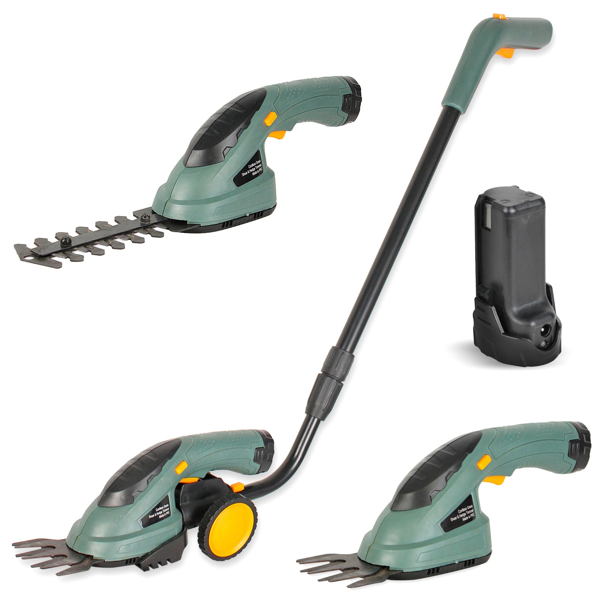 Coupe-bordure et taille-haie sans fil 2 en 1 FISHTEC manche ...