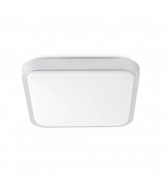 Faro Iris-3 - Lámpara LED de techo a ras de baño grande blanca, gris ...