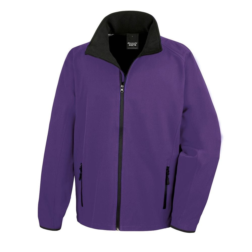 Veste Softshell Homme Result Core Printable Violet L | Leroy Merlin