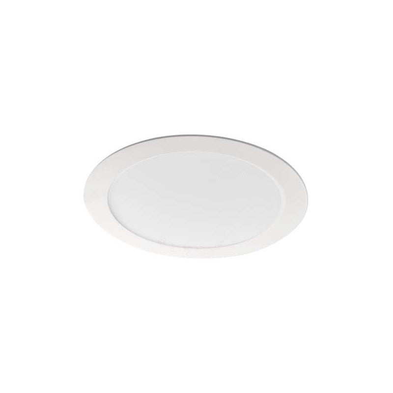 Downlight LED 18W étanche IP44 rond ∅220mm Blanc - Blanc Chaud 3000K ...
