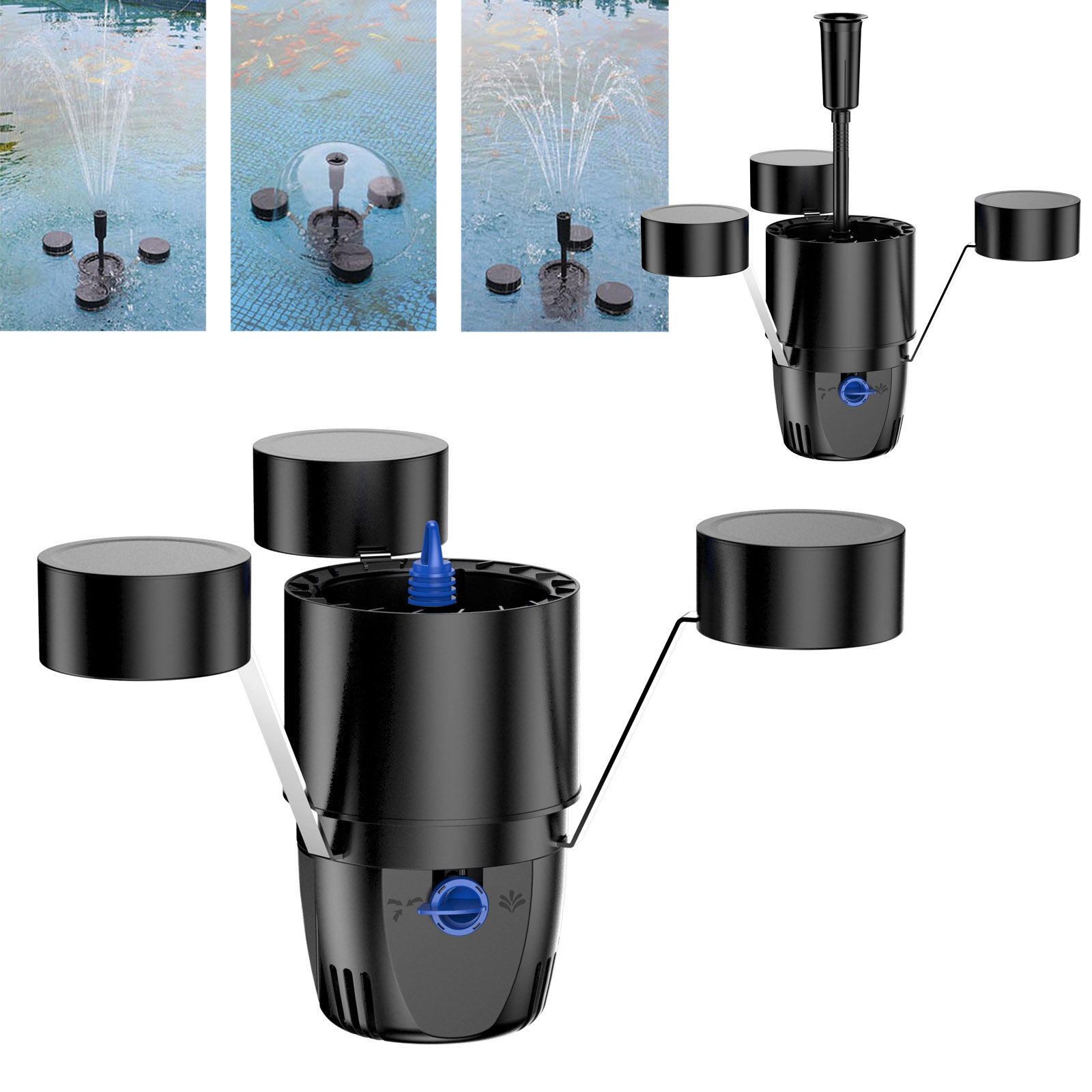 SunSun CSP-250 skimmer para estanque flotante jardín colector de hojas ...