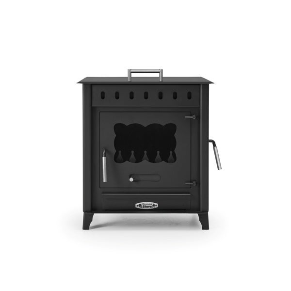 PRENSA STOVE - Estufa de Leña Mediana con Horno y Puerta Lateral Modelo ...