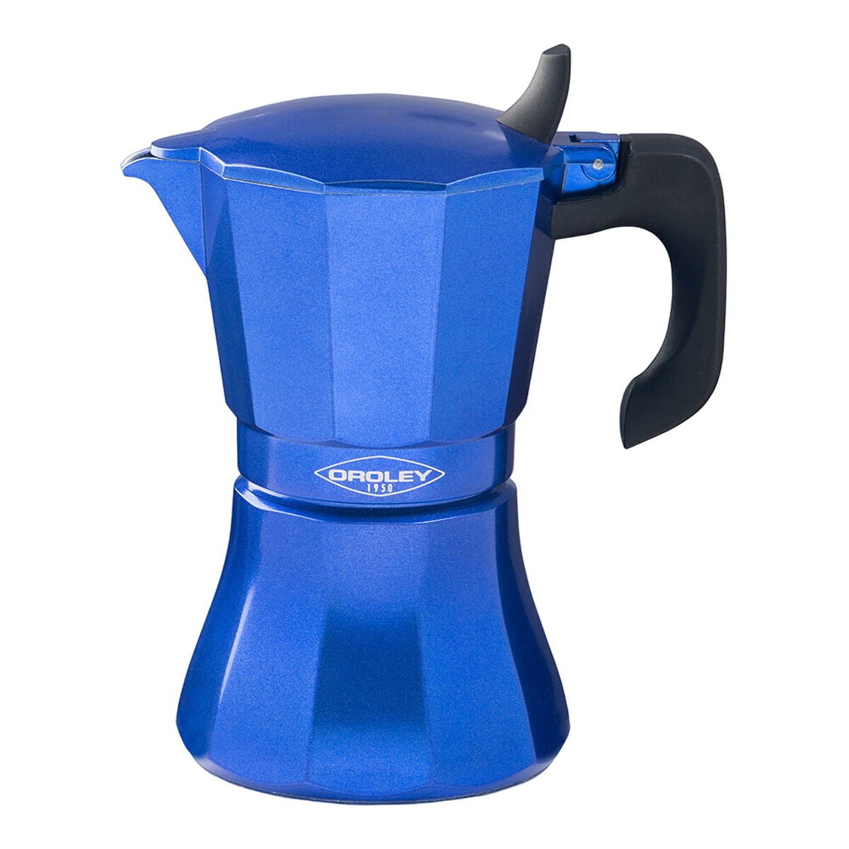 Cafetière Italienne Oroley Petra 9 Tasses Bleu Aluminium | Leroy Merlin