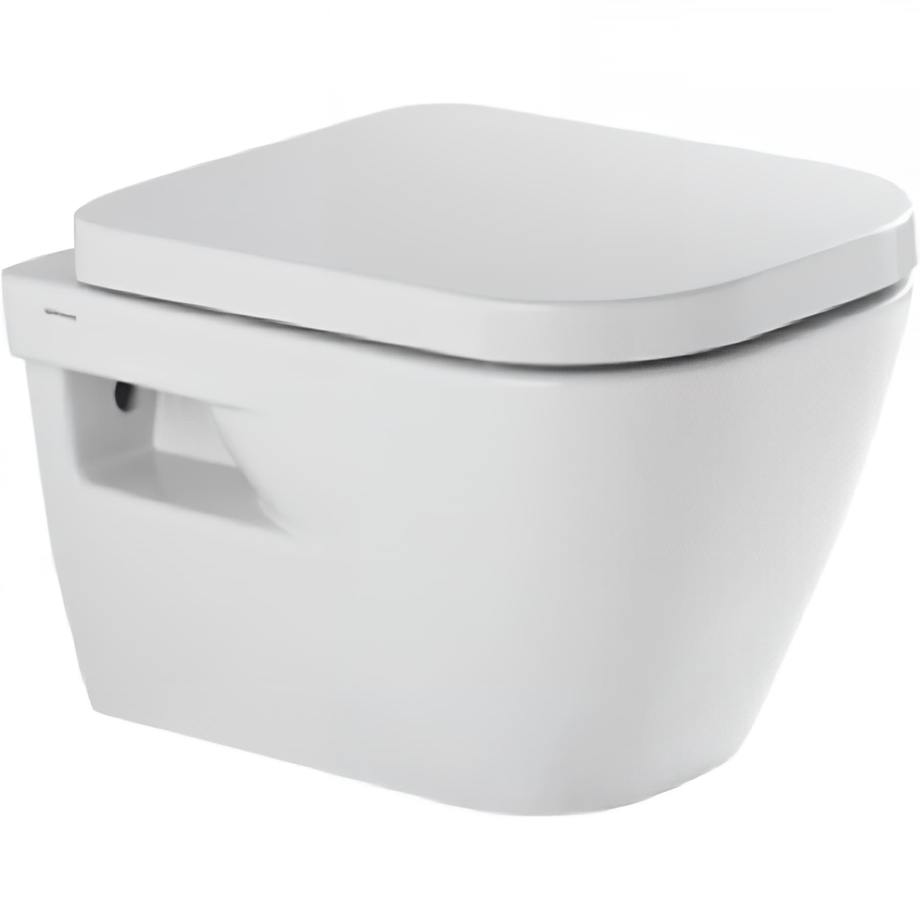 Pack WC suspendu céramique traditionnelle SANINDUSA avec abattant Look ...
