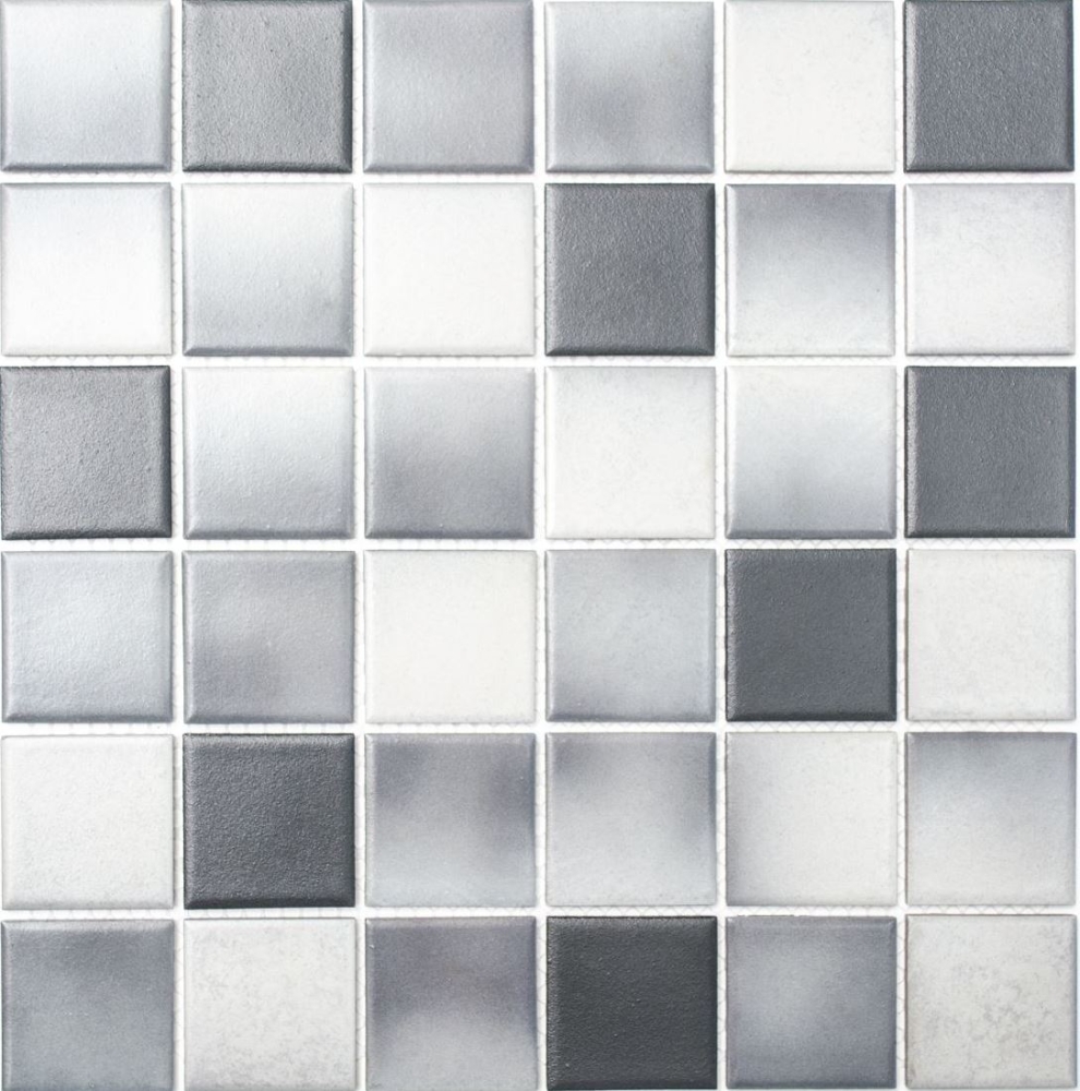 Mosaïque céramique gris mat - 10 feuilles de mosaïque | Leroy Merlin