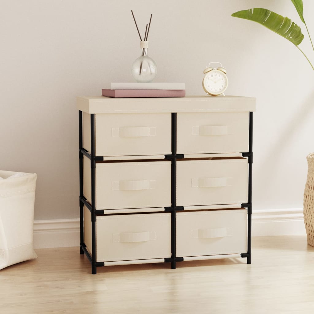 Armoire de rangement | Meuble de rangement avec 6 tiroirs 55x29x55 cm ...