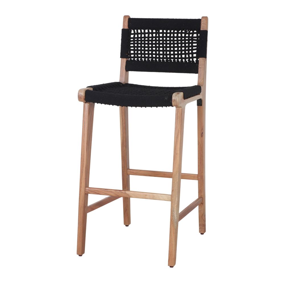 TABURETE ALTO DE MADERA Y CUERDA PATSY | Leroy Merlin