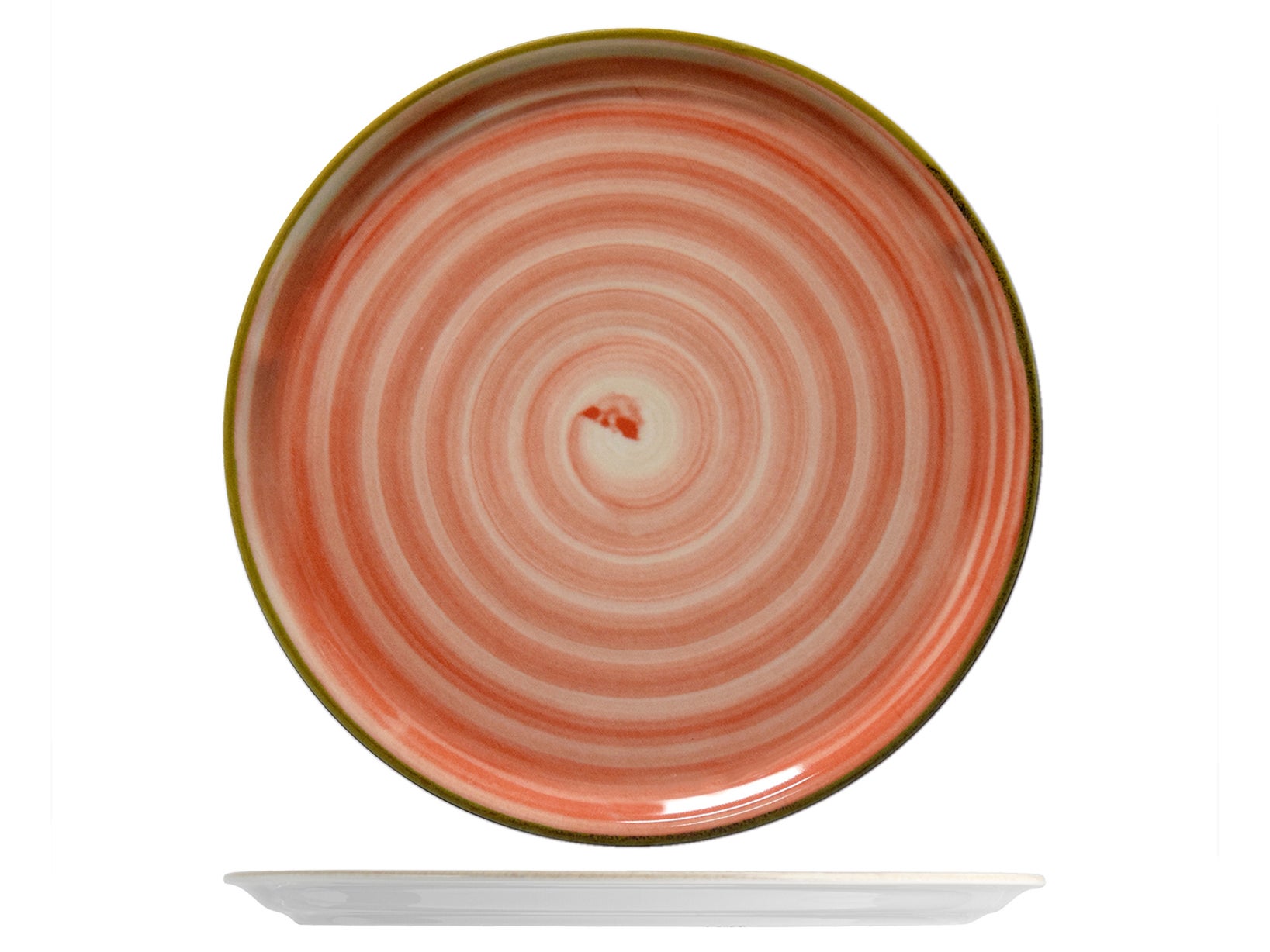 Piatti Pizza In Porcellana Circus Rosso, 33Cm | Leroy Merlin