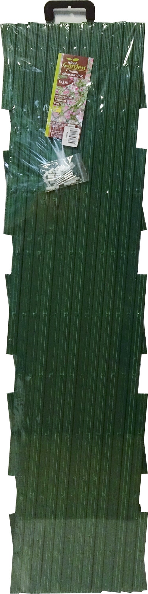 TREILLIS DECORATIF PVC - DIMENTION 1X2M - COLORIS VERT | Leroy Merlin