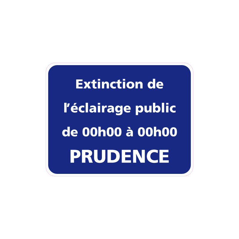 Panneau EXTINCTION DE L'ECLAIRAGE PUBLIC (EP001) | Leroy Merlin