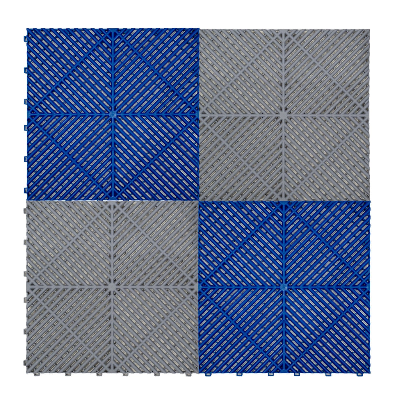 Carrelage de Sol Ventilée Modulaire Imbriqué & Bordures 120 Gris & 120 ...