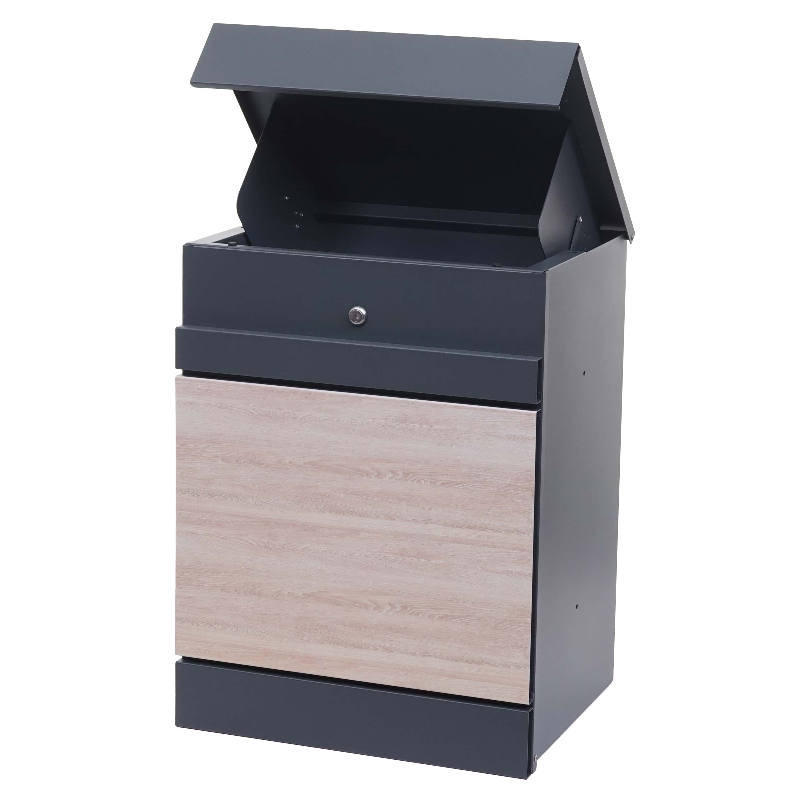 Buzón para paquetes de pared Buzón para paquetes de metal galvanizado ...