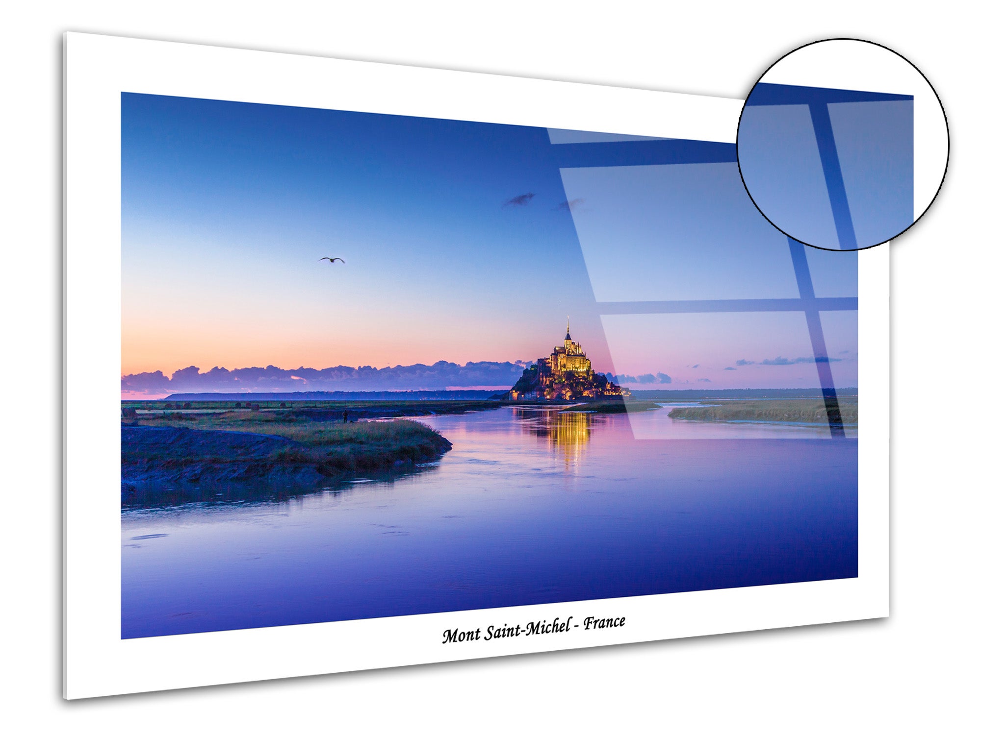 Tableau plexiglas grand format Mont Saint-Michel | Leroy Merlin