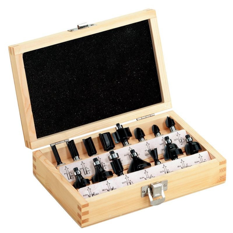 Juego de cortadores-SP, 15 piezas para enrutador | Leroy Merlin