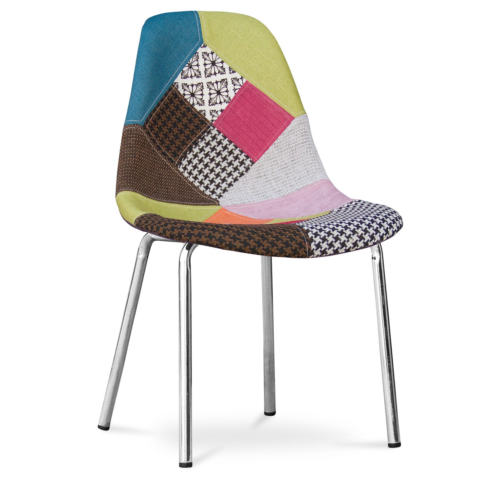 Chaise Diana - Patchwork Fiona Multicolore | Leroy Merlin