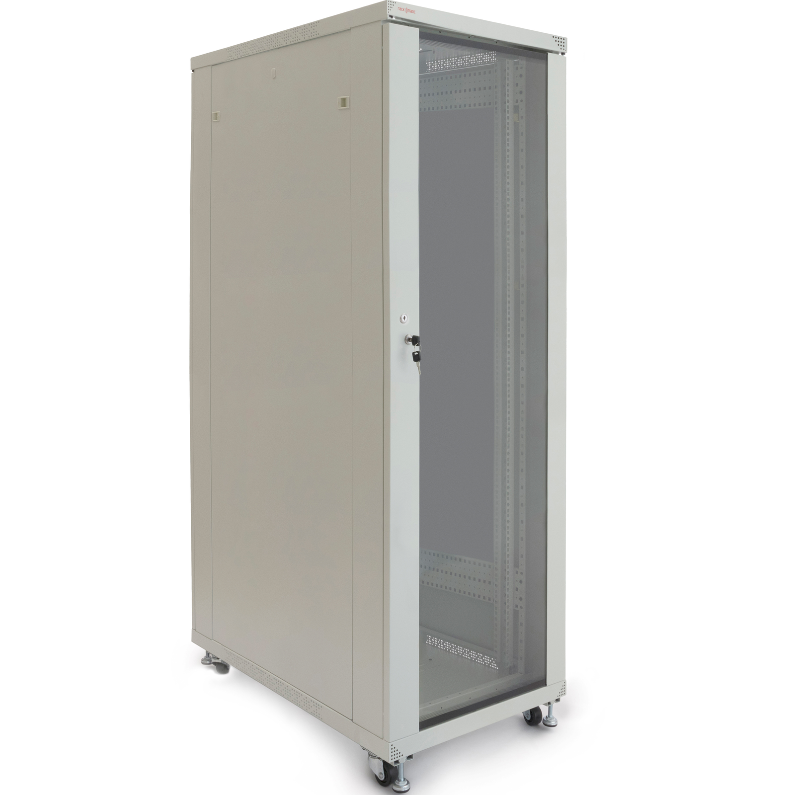 Rack serveur 19" 42U 600x1000x2000mm armoire meuble blanc MobiRack ...