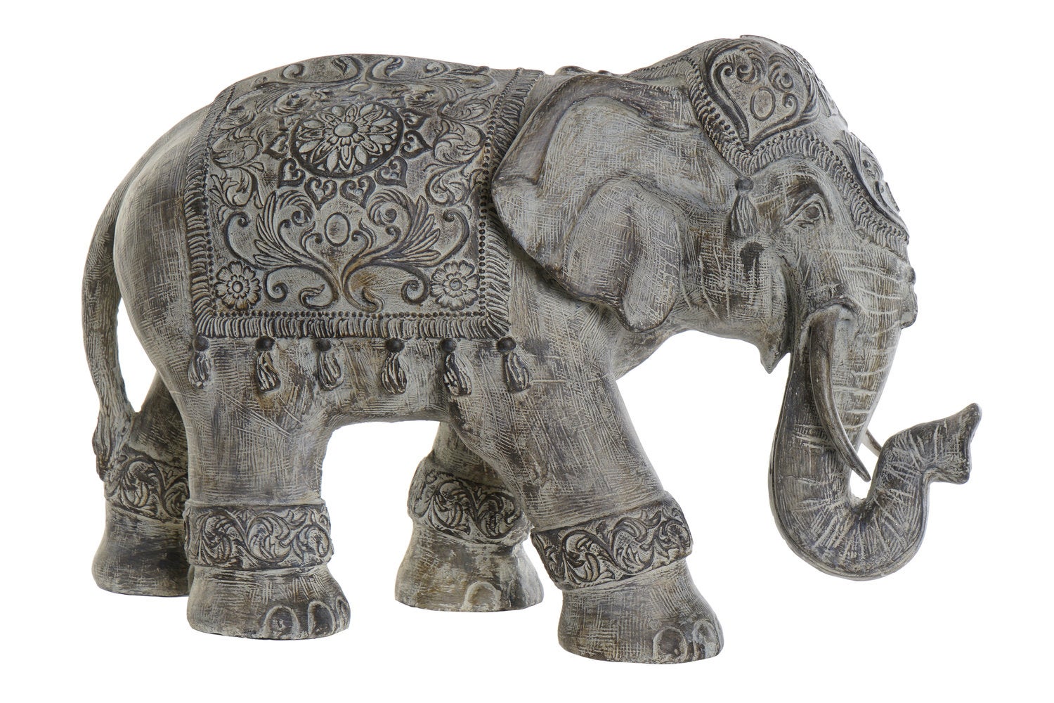Figurine en résine 52x23x33 Eléphant Beige Vieilli | Leroy Merlin