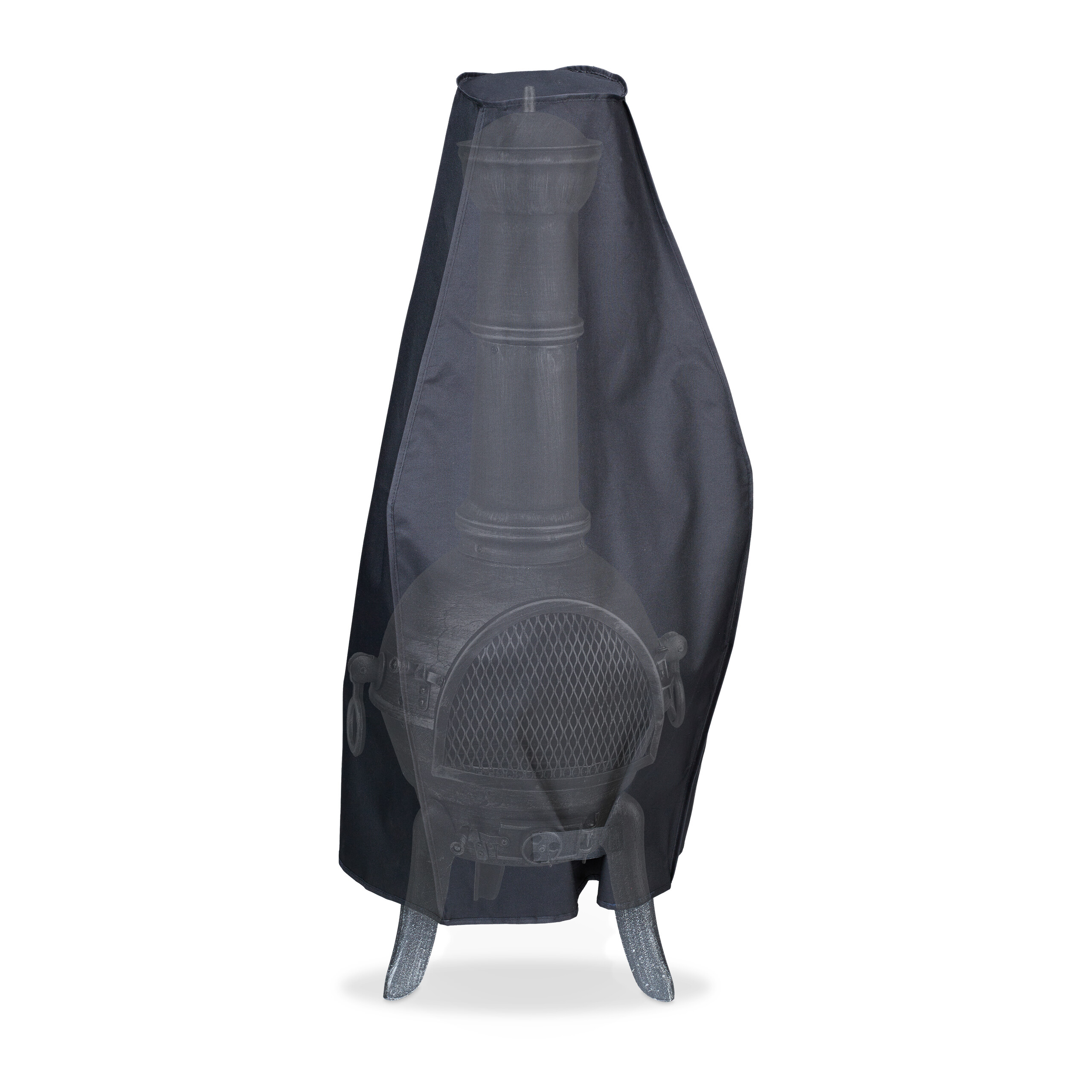 Relaxdays Protection poêle extérieur, H x D : 110 x 42 cm, étanche ...