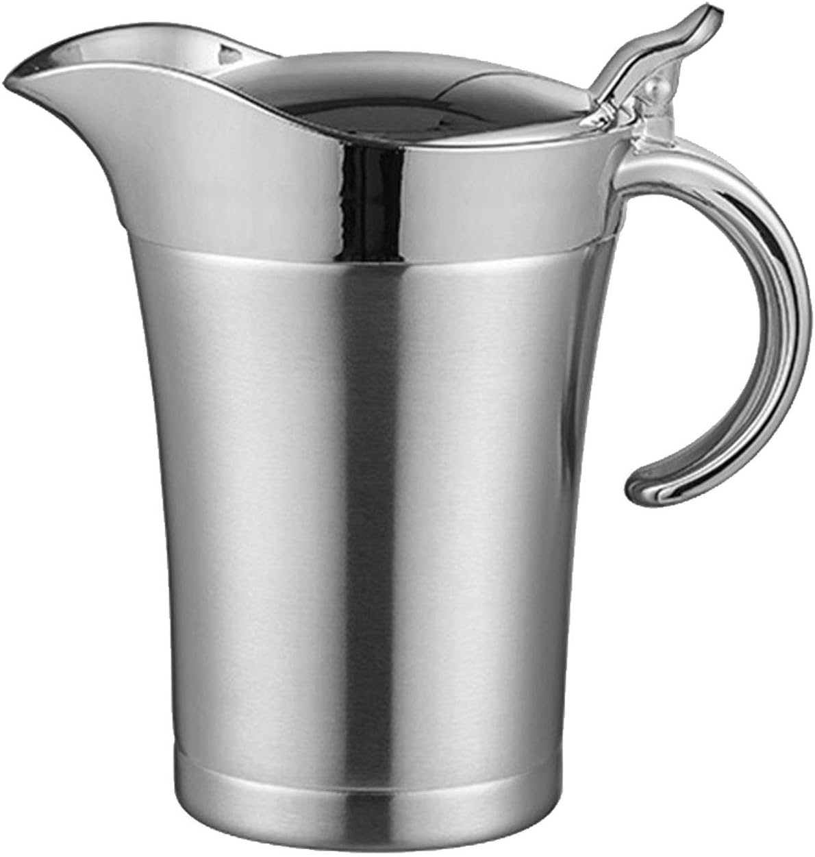 Saucière isotherme double paroi en acier inoxydable avec couvercle, 750 ...