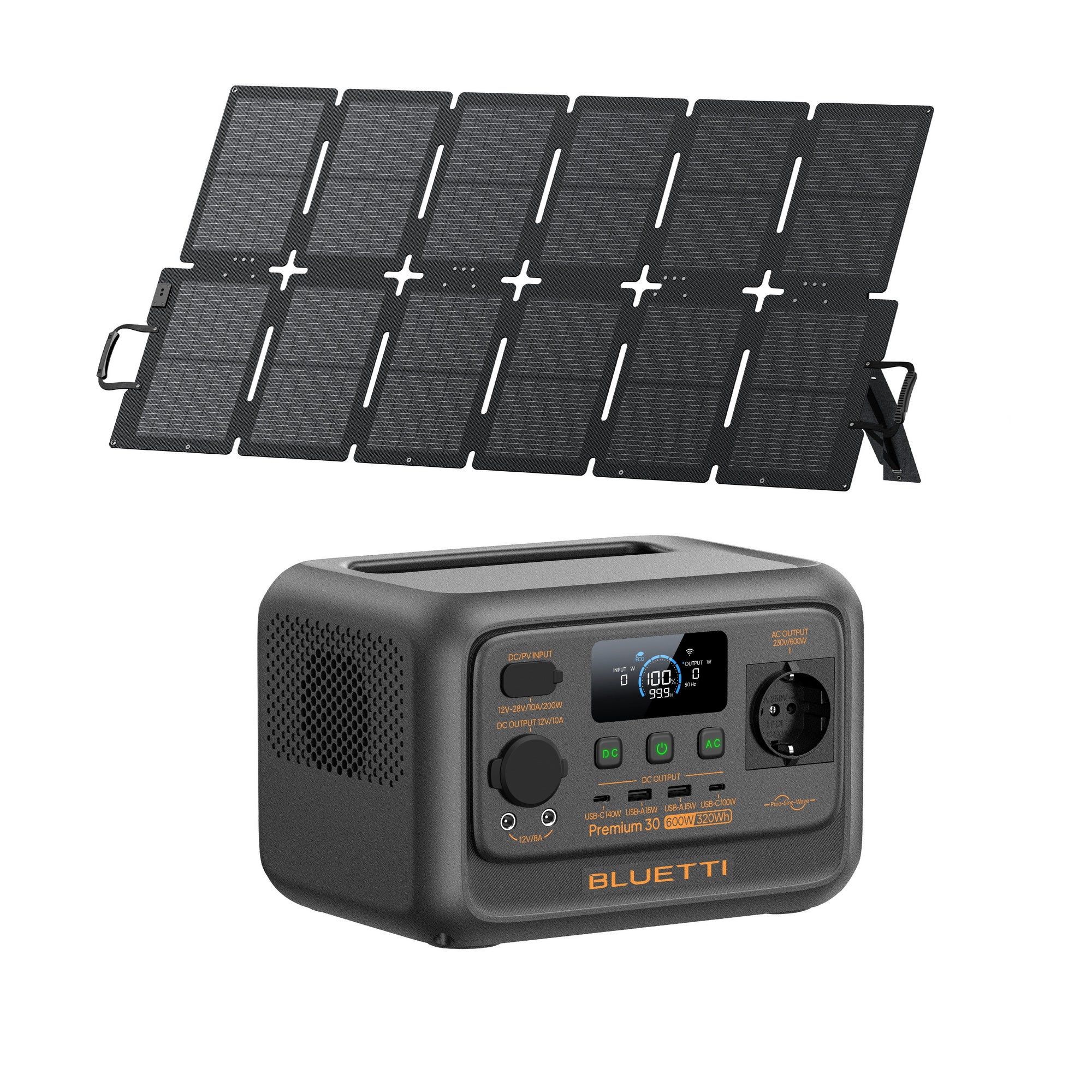 Kit BLUETTI Premium 30 V2 avec Panneau Solaire 220 W - 320Wh ...