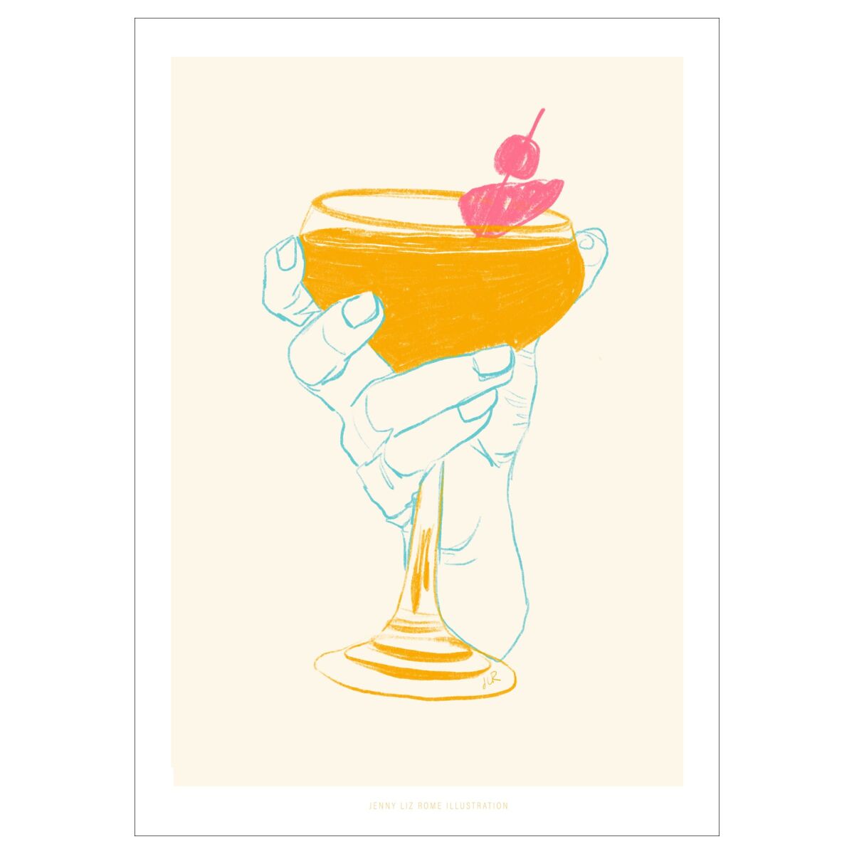 Póster -Jenny Liz Rome - Cocktail 1 30 x 40 cm | Leroy Merlin