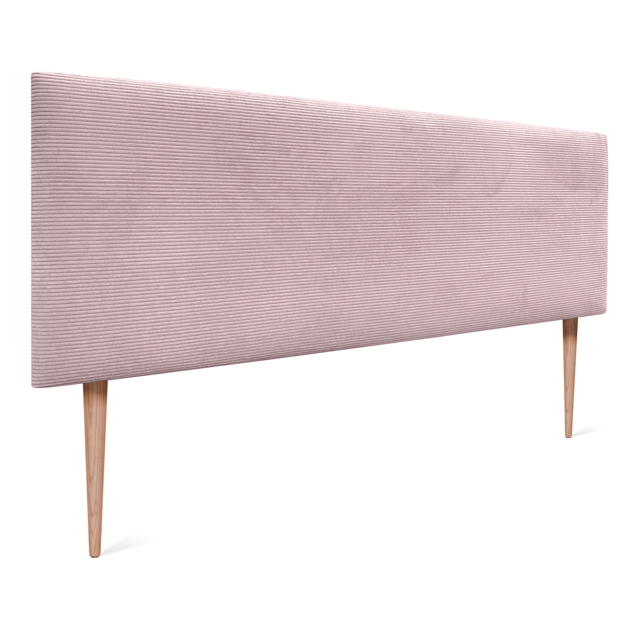 DHOME Cabecero de Pana Liso 145x115 con Patas Camas 120/135/140 - Rosa ...