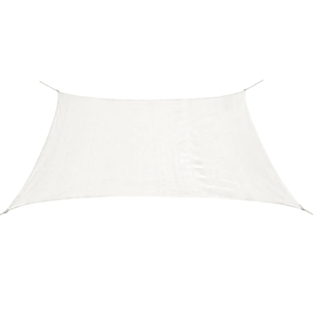Voile toile d'ombrage parasol PEHD rectangulaire 2 x 4 m blanc 02 ...