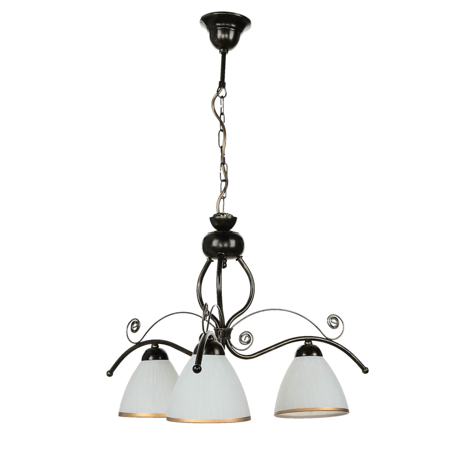 Suspension Shabby Noir Blanc Art Nouveau NARELLA Lampe de salle à ...