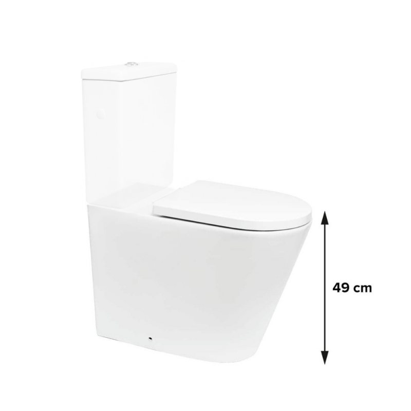 Swiss Aqua Technologies Brevis cuvette WC à poser sans bride en ...