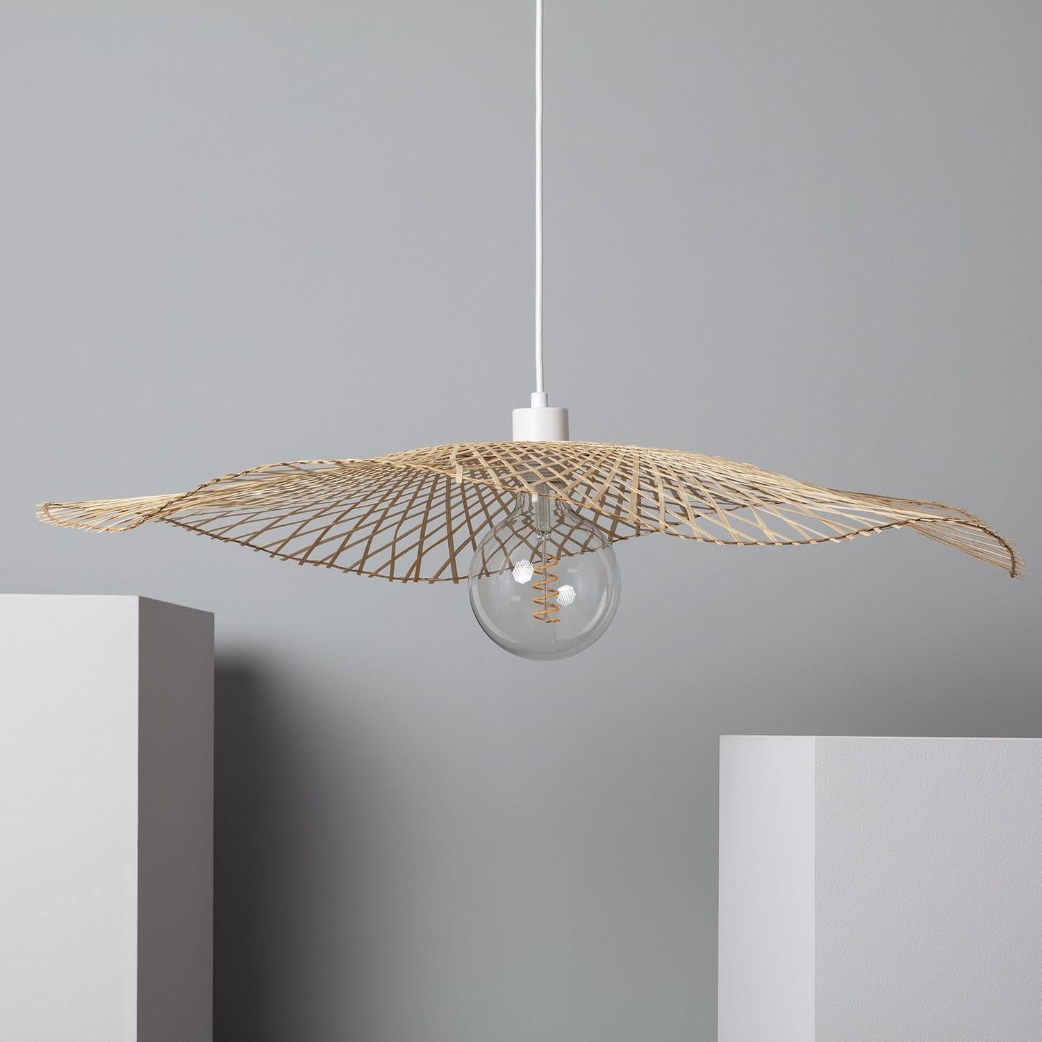Ledkia Lampada a Sospensione Bambù Longnan Naturale | Leroy Merlin