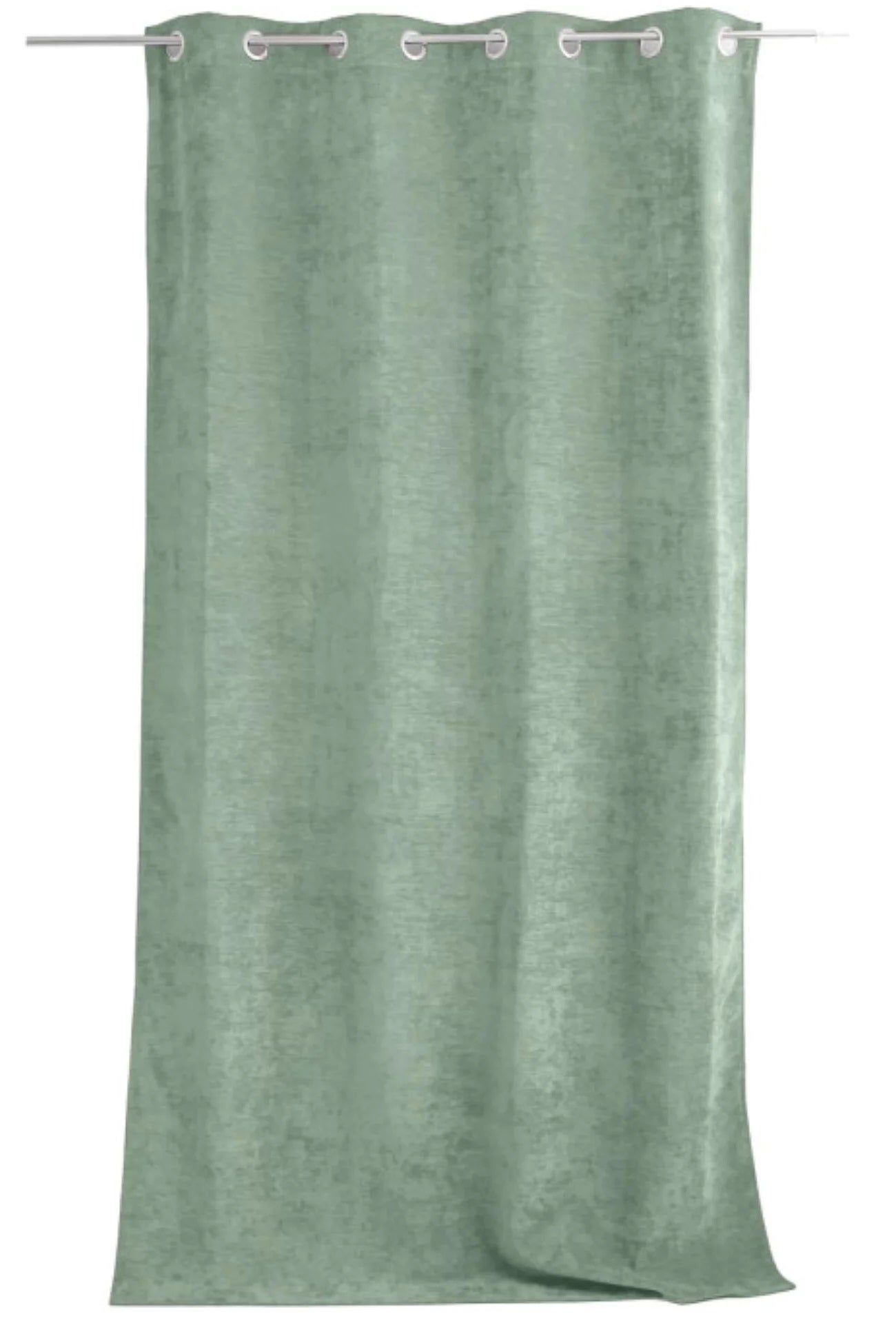 1 Rideau Thermique 140 x 260 cm Velvet Vert clair | Leroy Merlin
