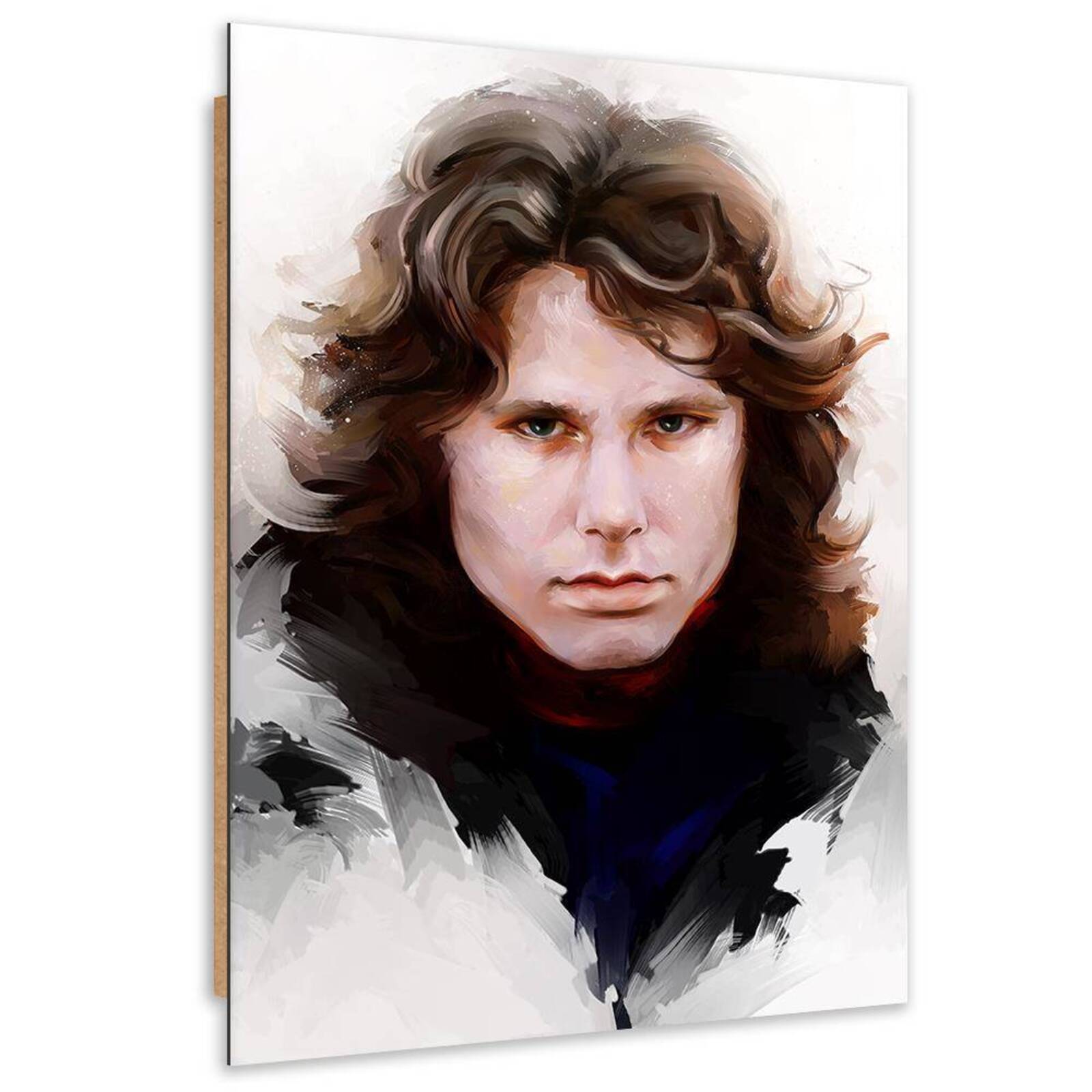 Tableau bois The Doors portrait de Jim Morrison - 50 x 70 cm | Leroy Merlin
