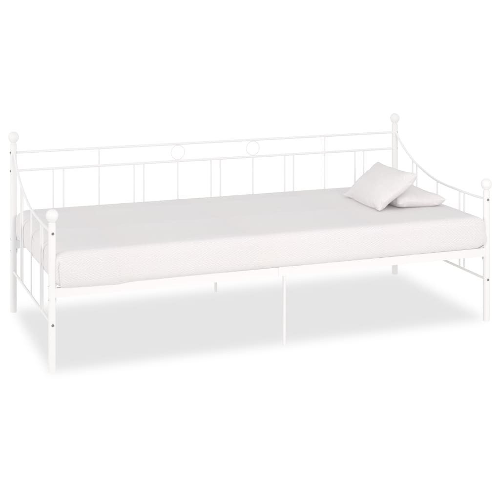 Lit de repos Blanc Métal 90x200 2 | Leroy Merlin