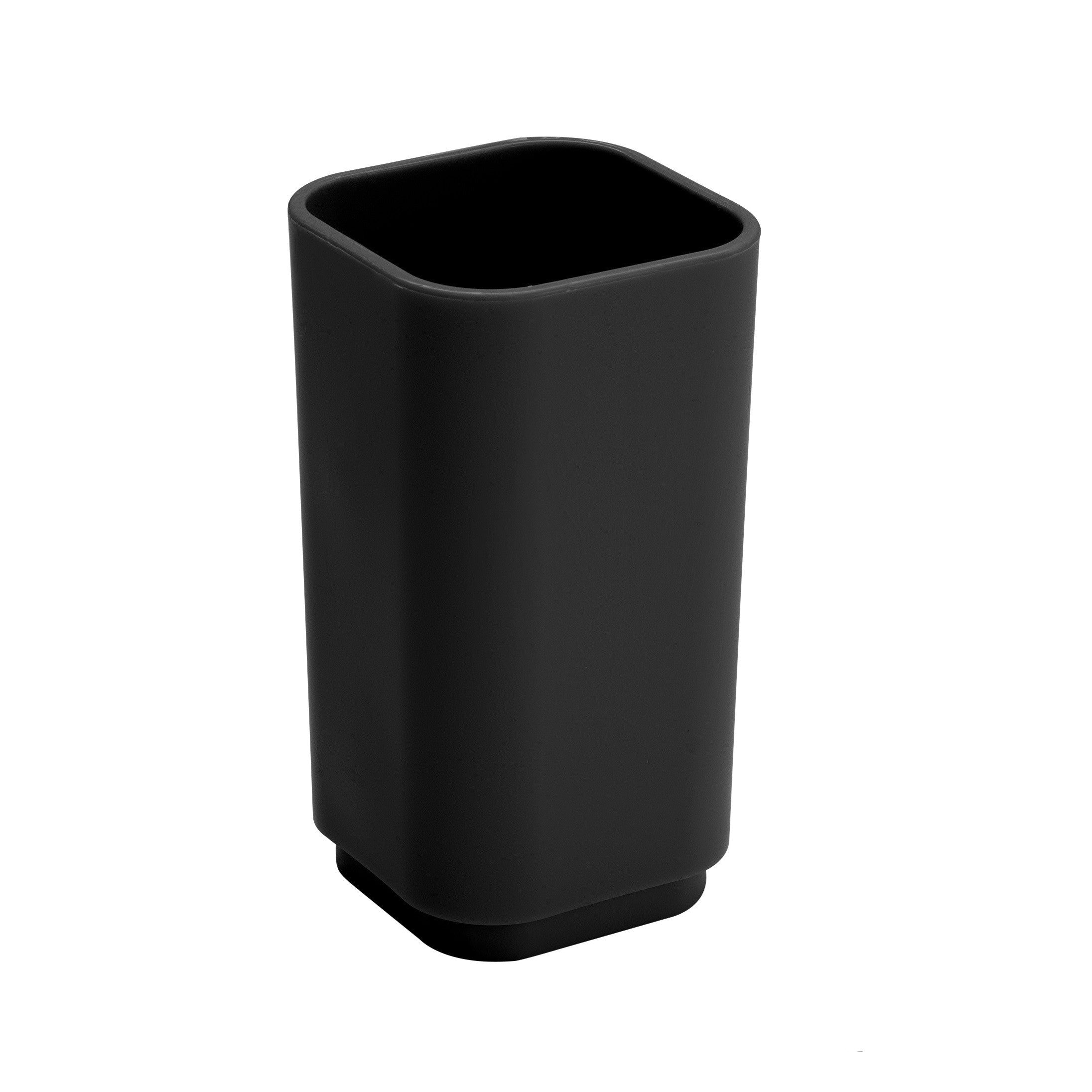 Porte-balai en résine noire mate cm 6,5x6,5 h12,2 | Leroy Merlin