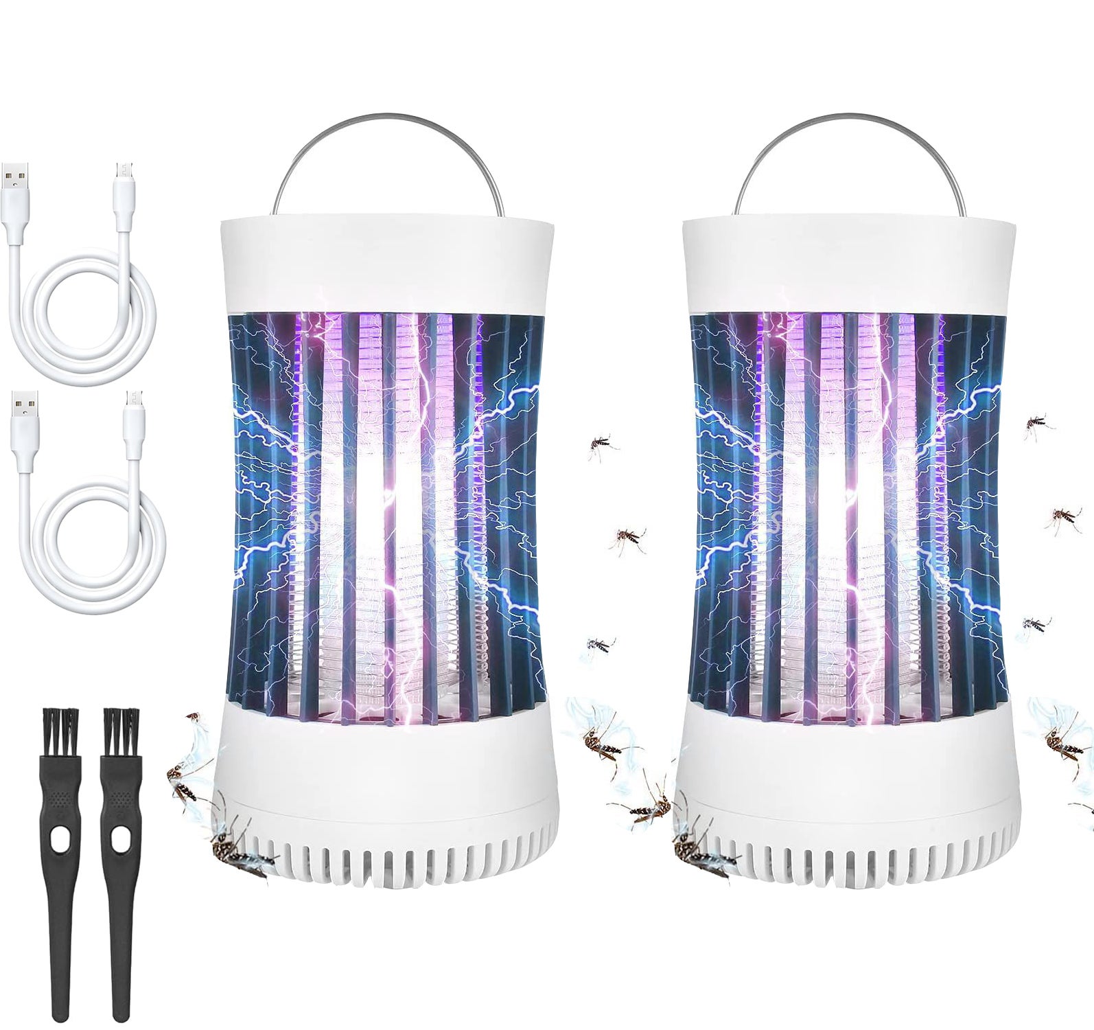 Lampada antizanzare ricaricabile USB portatile da 2 pezzi, lampada ...