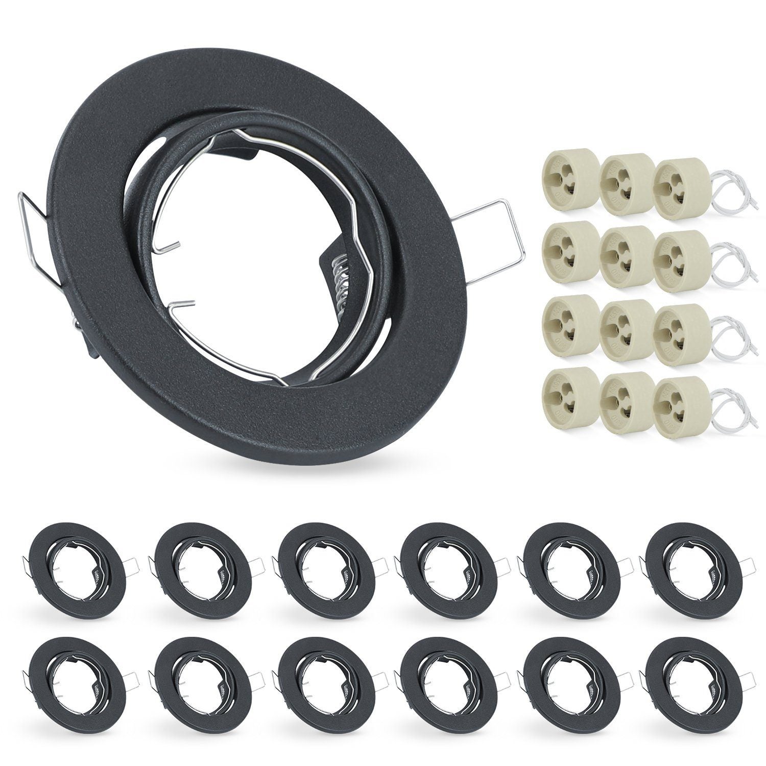 ZMH Spot à encastrer LED 12 avec douille GU10 30° spot LED lampes ...