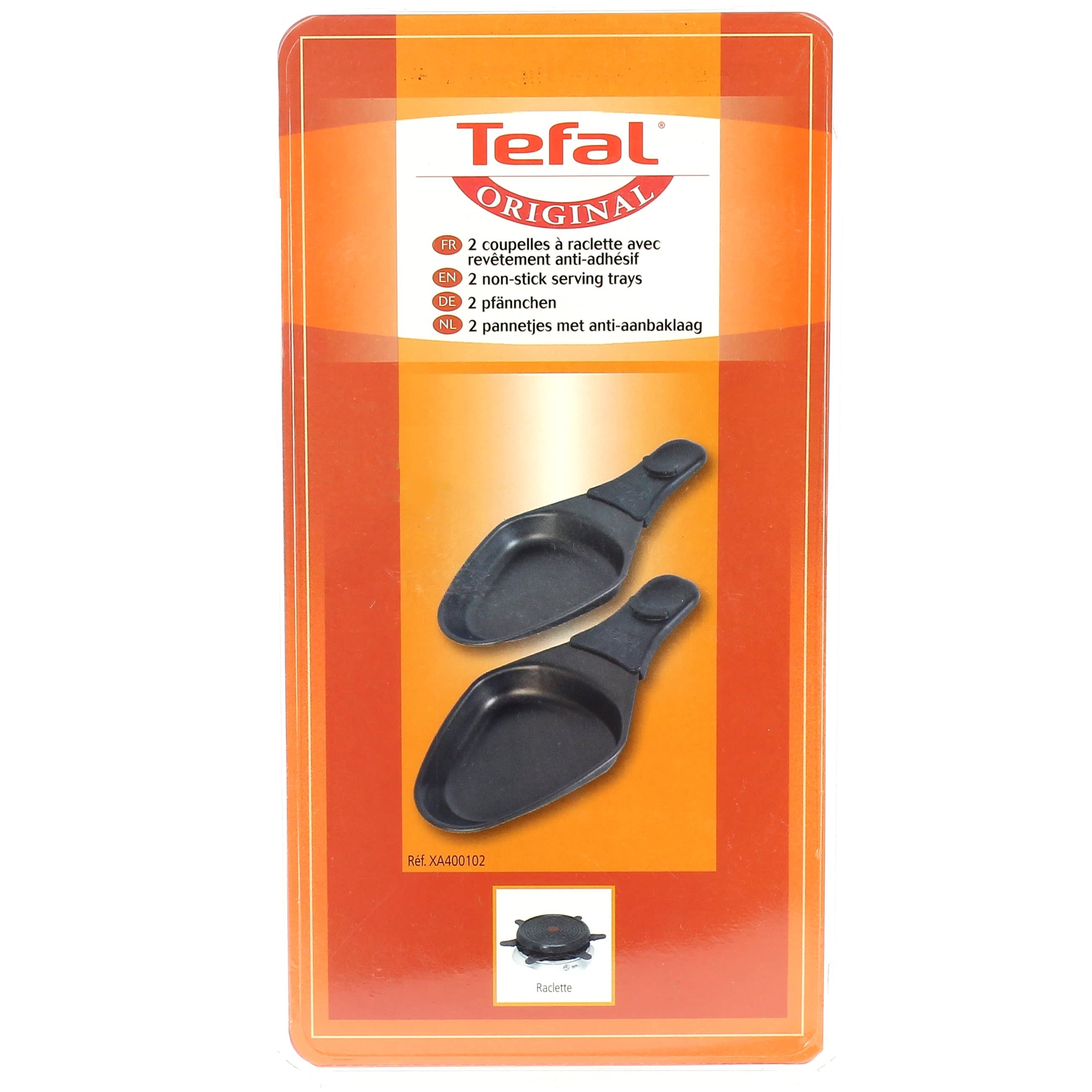 Poelon raclette triangle par 2, xa400102 pour Raclette Tefal | Leroy Merlin