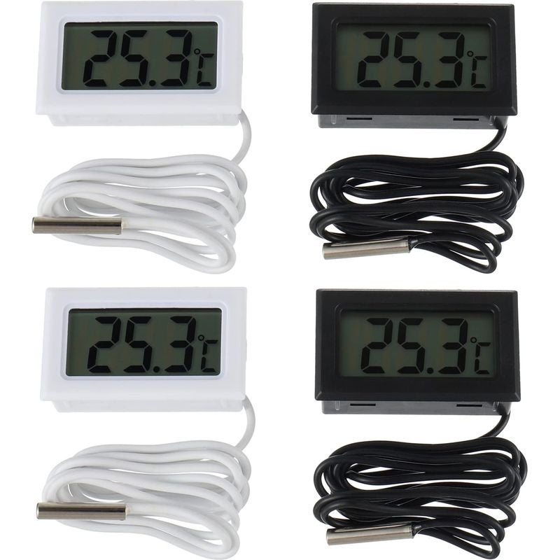 Lot 2 thermomètres LCD sonde étanche réfrigérateur, congélateur ...