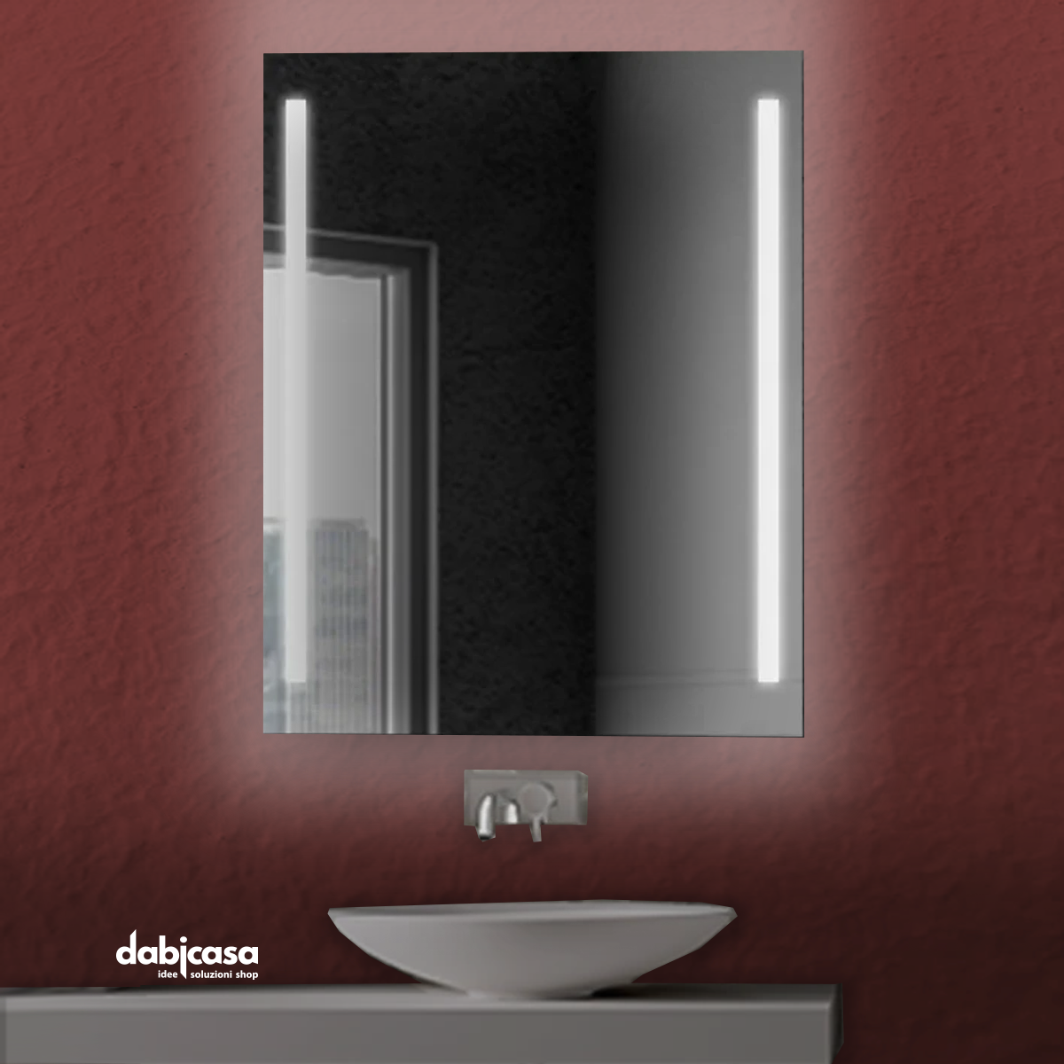 Espejo retroiluminado LED GEMINI Line 60x80 cm | Leroy Merlin