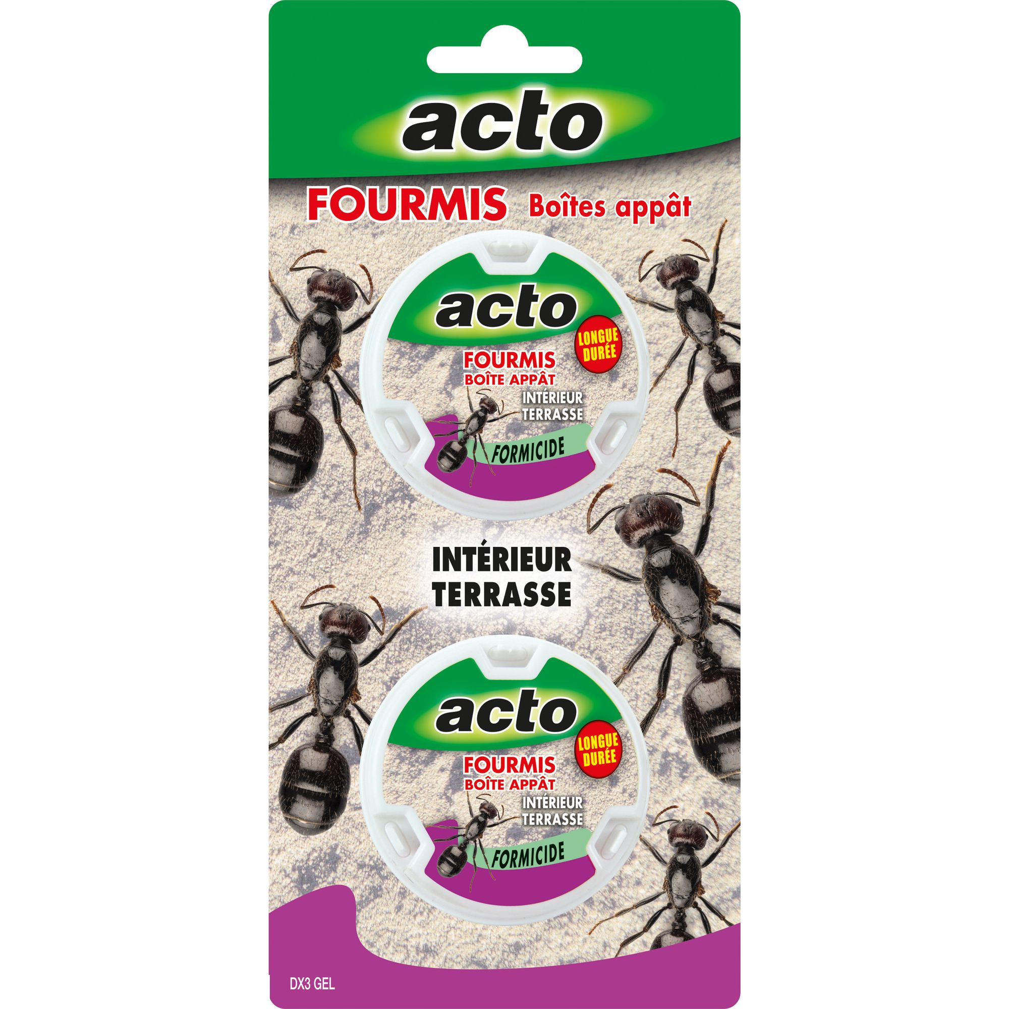 Gel-appât fourmis en boites - ACTO INSECTICIDES - FOUR7 | Leroy Merlin