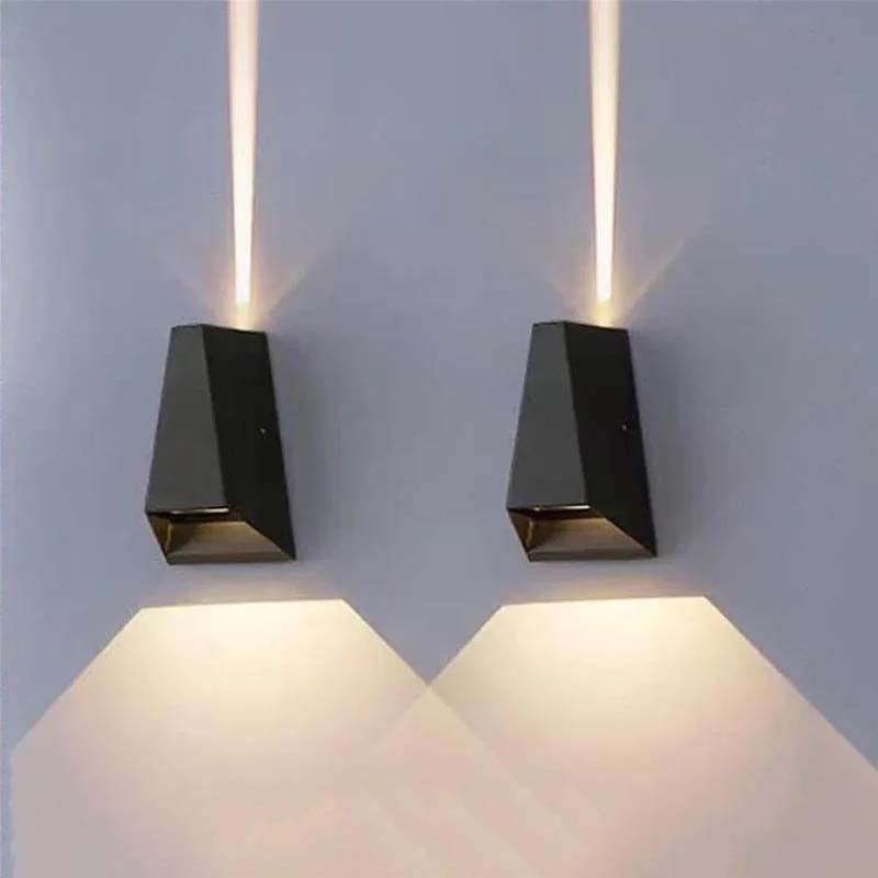 2 piezas Luz de pared LED, impermeable, diseño minimalista para hotel ...