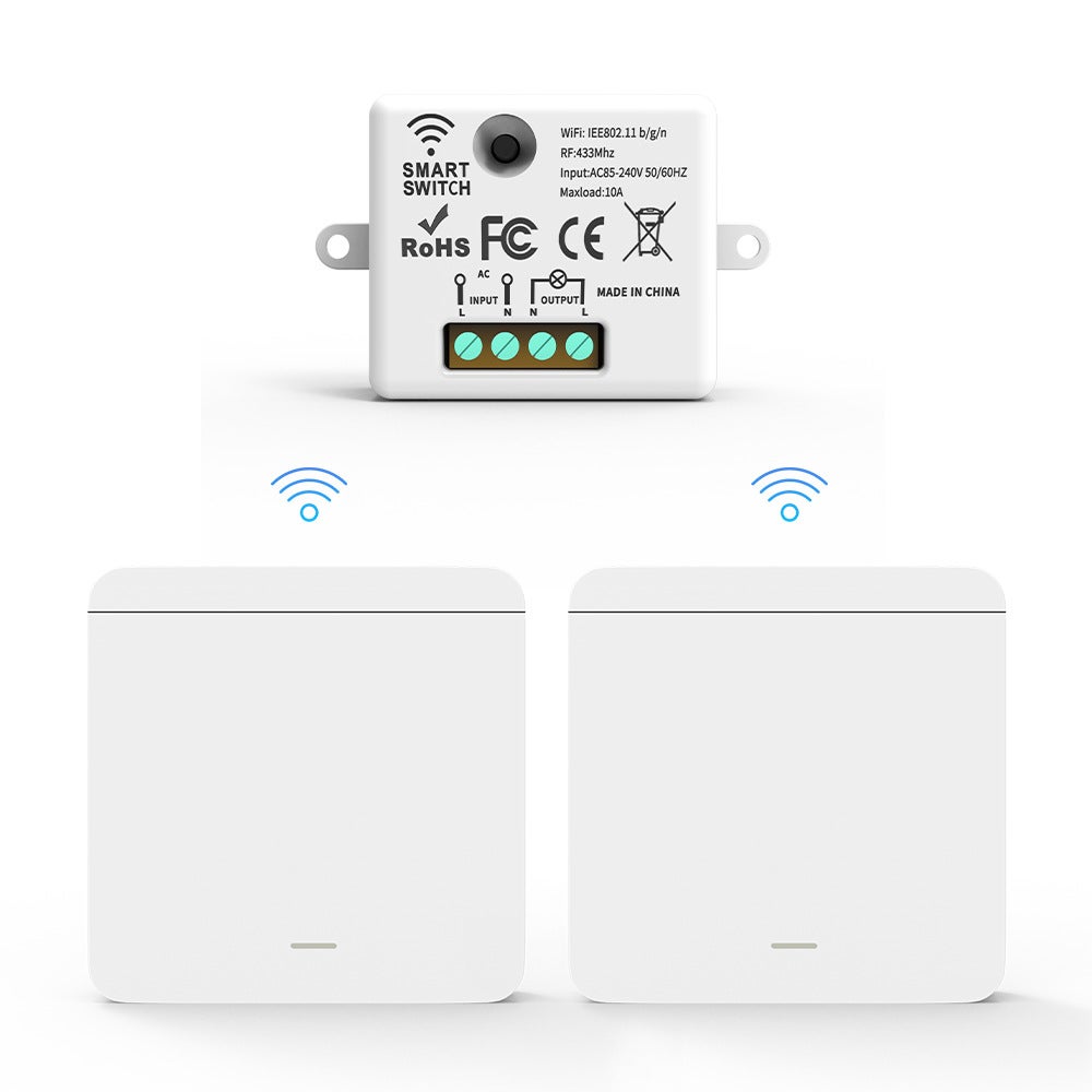 Interrupteur sans fil AC85-265V, interrupteur de télécommande sans fil ...