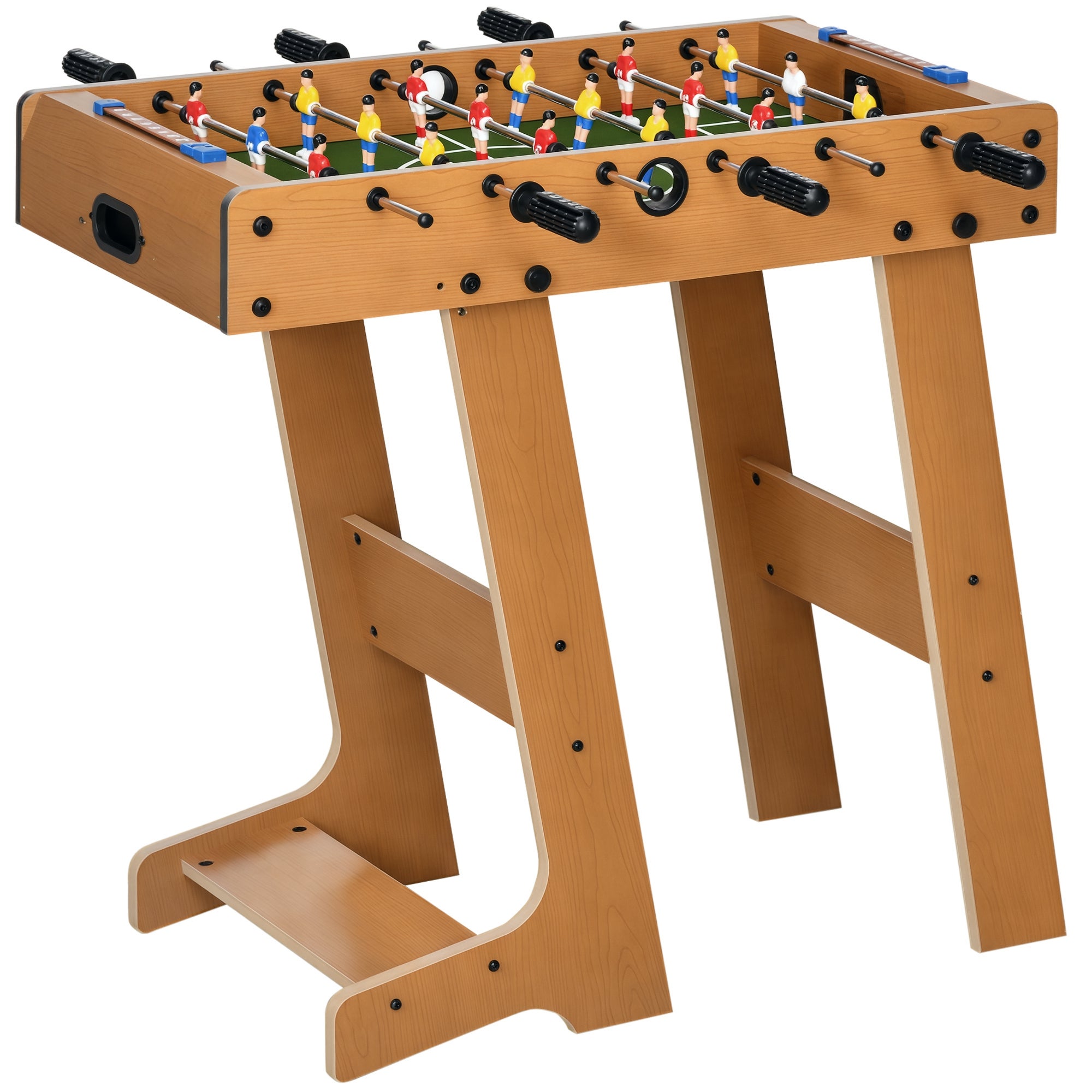 Table de baby-foot 69x37x70 cm en bois naturel. Accessoires complets ...