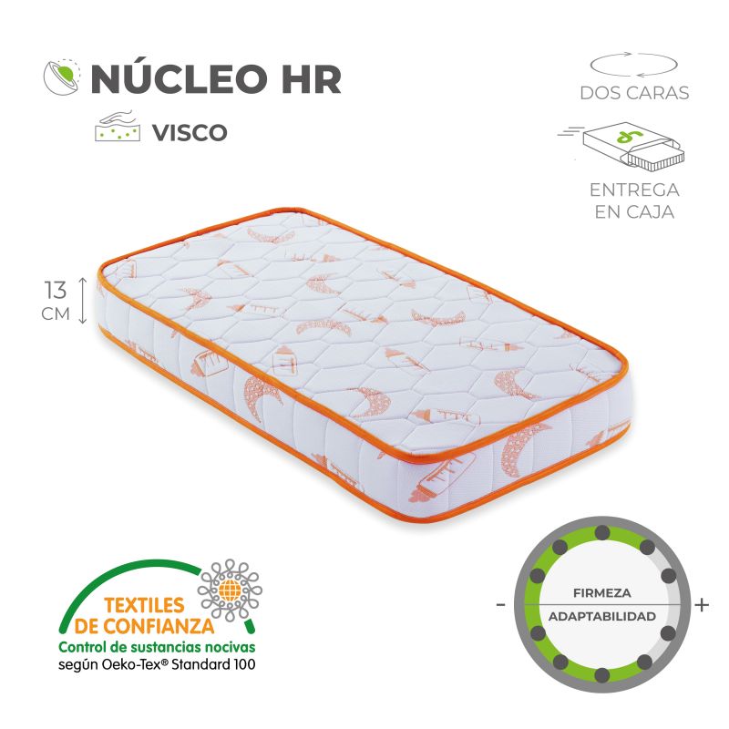 Colchón de cuna Visco Joy HR 60x120 cm | Leroy Merlin