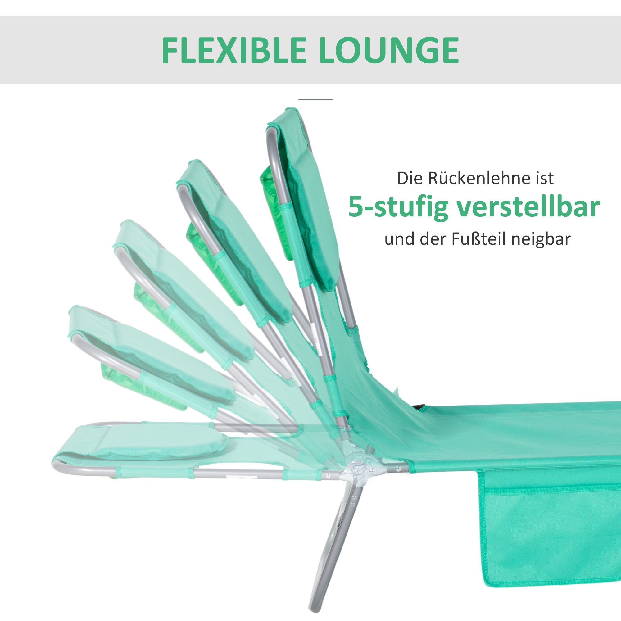 Silla de playa, l, verde, resistente al agua | Leroy Merlin