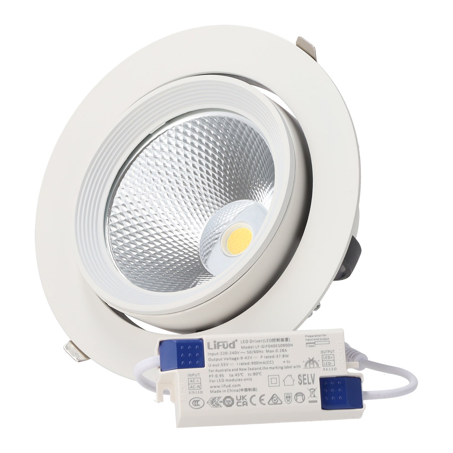 Foco Downlight LED 40W CCT (Tonalidad Luz Regulable) Circular ...
