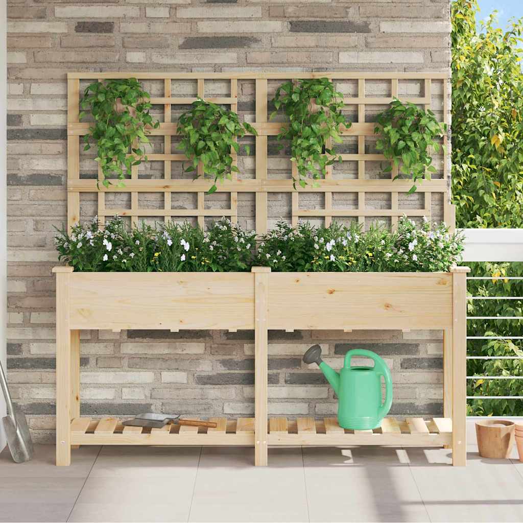 Jardinera con estante, beige, 161 x 46 x 152,5 cm | Leroy Merlin