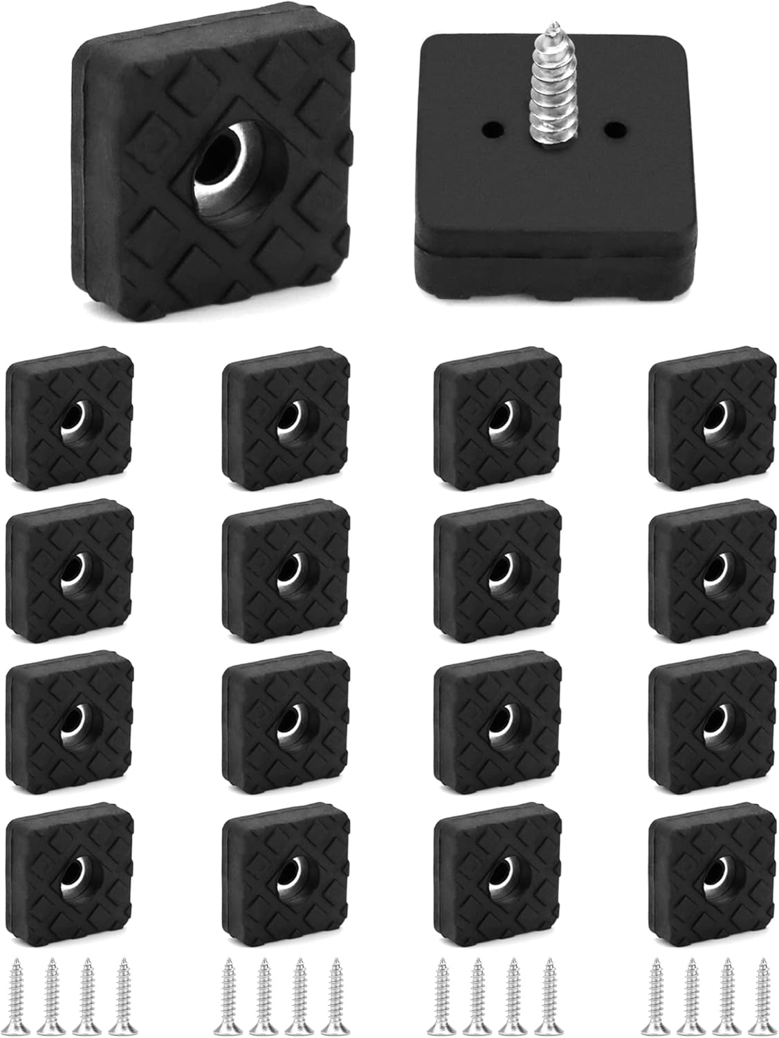 18 Pièces Protection Pied Carrés de Meubles pour Table Chaise Canapé ...