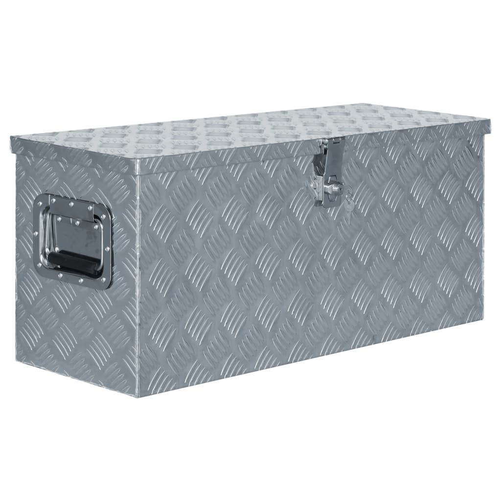 VidaXL Caja de aluminio 80x30x35 cm plateada | Leroy Merlin