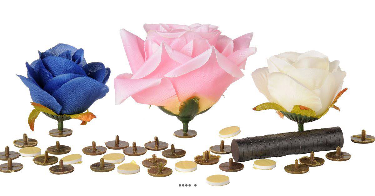 Support collant Tête de fleur x24 +double face x24+ Aimant x24 D150cm ...